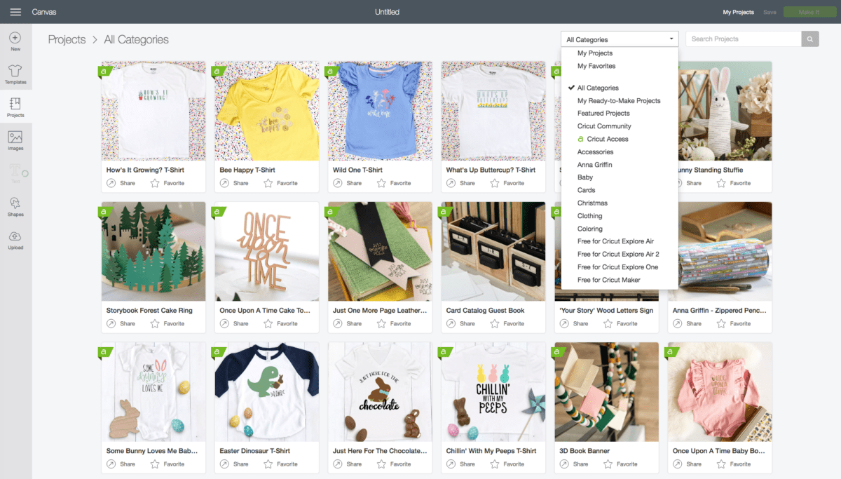 How to use Ready-to-Make Projects in Cricut Design Space - The Homes I ...