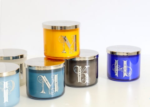 DIY Monogrammed Candles - The Homes I Have Made