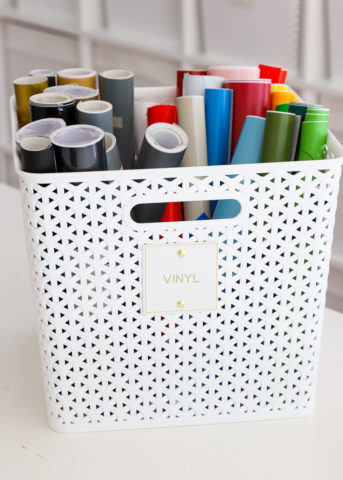 Easy & Practical Ideas for Storing Vinyl Rolls - The Homes I Have Made