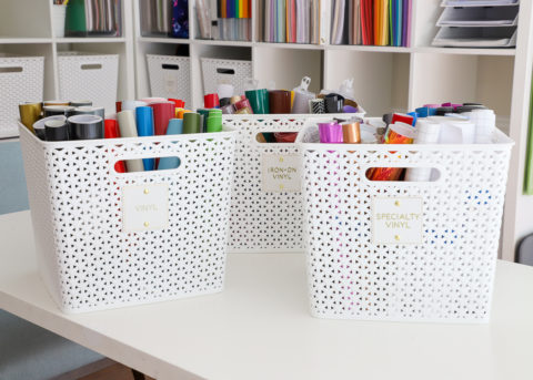 Easy & Practical Ideas for Storing Vinyl Rolls - The Homes I Have Made