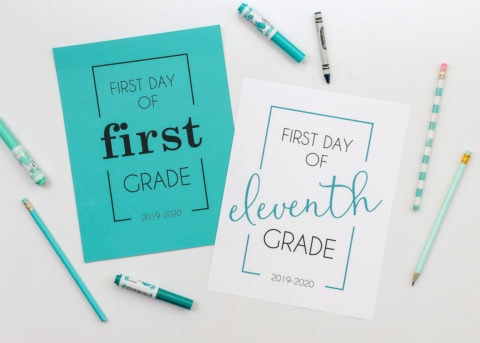 Printable School Year Signs & Interview Pages - The Homes I Have Made