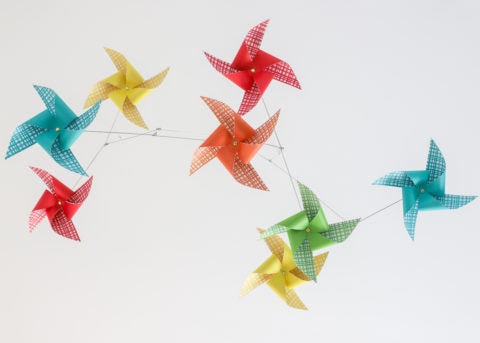 DIY Pinwheel Mobile for the Nursery - The Homes I Have Made