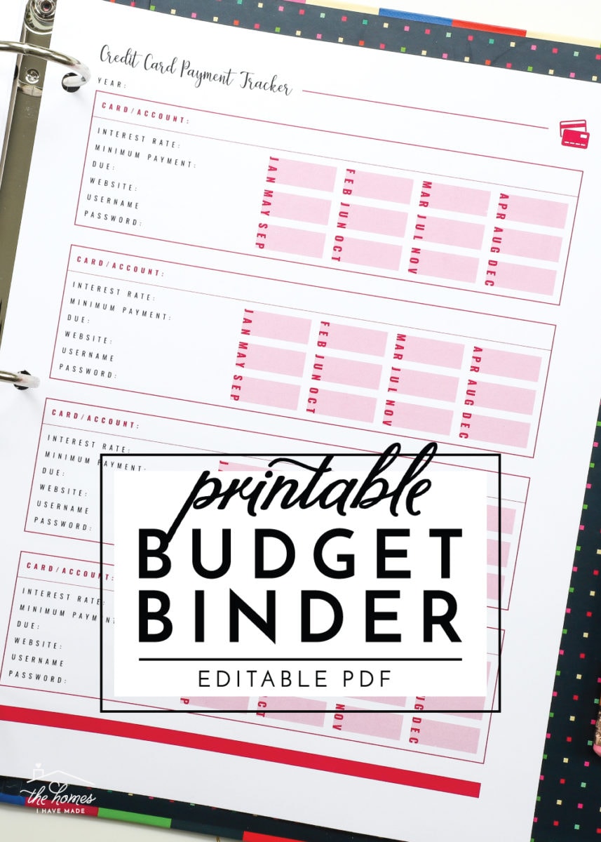 Printable Budget Binder - The Homes I Have Made