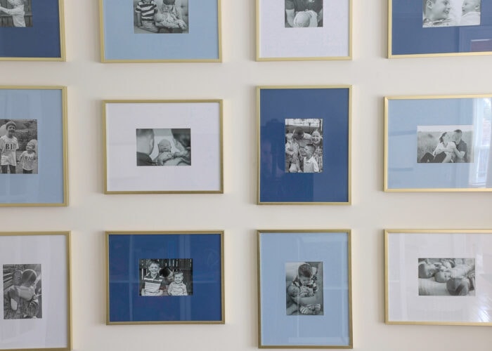 Gallery Wall with Colored Mats - Tips for Making It Work! - The Homes I ...