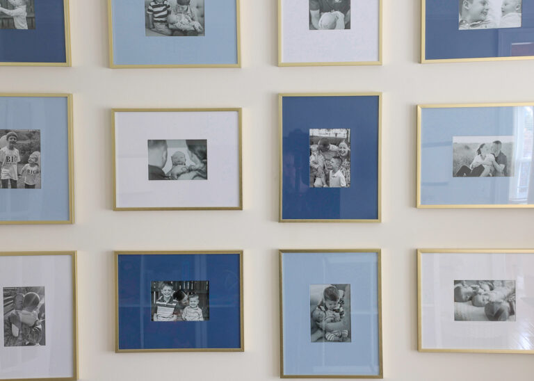 Gallery Wall with Colored Mats - Tips for Making It Work! - The Homes I ...