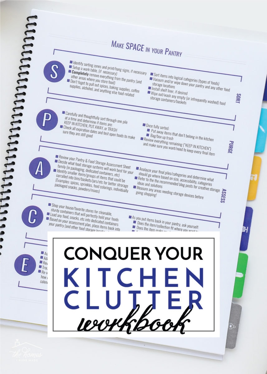Conquer Your Kitchen Clutter Workbook - The Homes I Have Made