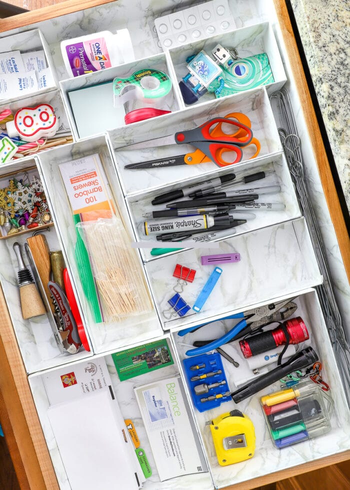 Make Drawer Organizers with Cardboard Boxes - The Homes I Have Made