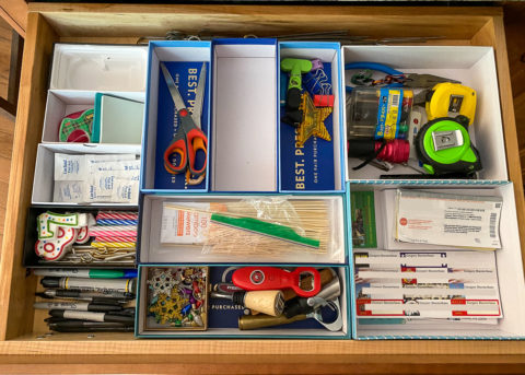 Make Drawer Organizers with Cardboard Boxes - The Homes I Have Made
