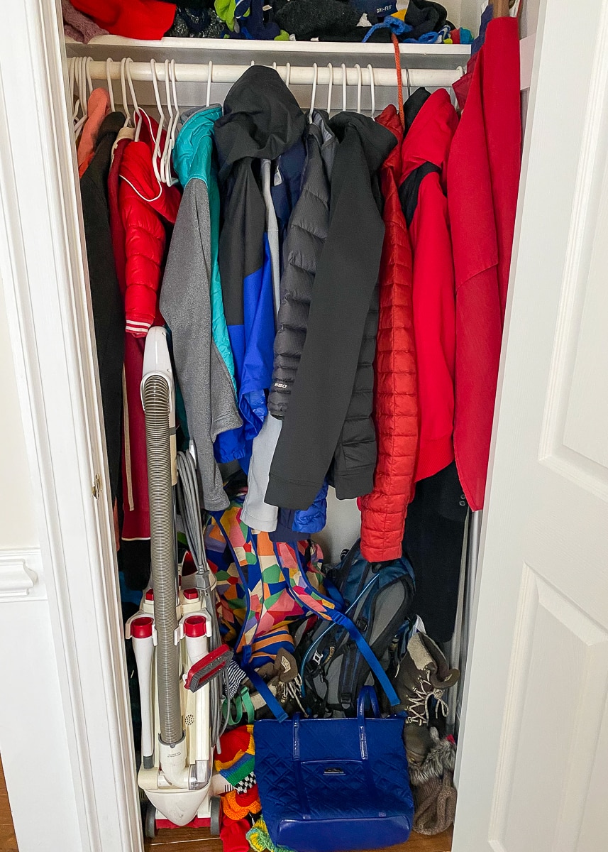 Ideas for Organizing the Front Hall Closet - The Homes I Have Made