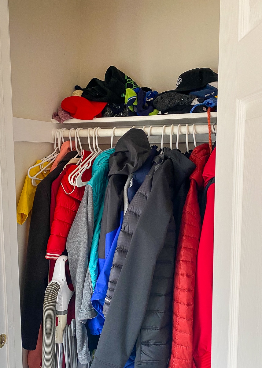 Ideas for Organizing the Front Hall Closet - The Homes I Have Made