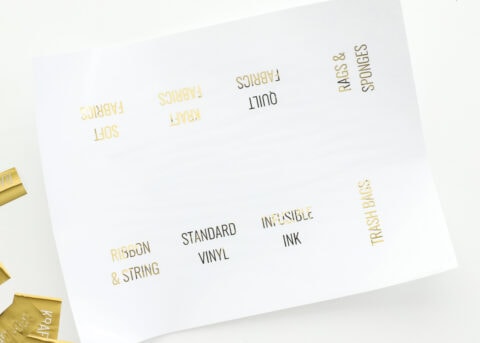 DIY Gold Foil Labels - The Homes I Have Made