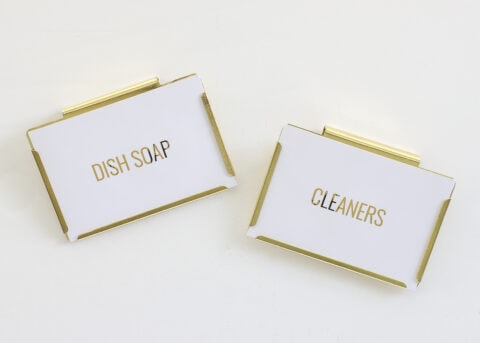 DIY Gold Foil Labels - The Homes I Have Made
