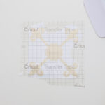 Faux Stenciled Table with Cricut Vinyl - The Homes I Have Made