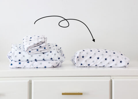 How to Fold Sheets (So They Stack Nicely!) - The Homes I Have Made