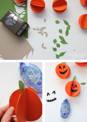 DIY Jack-O-Lantern Garland - The Homes I Have Made