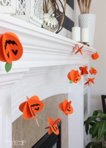 DIY Jack-O-Lantern Garland - The Homes I Have Made