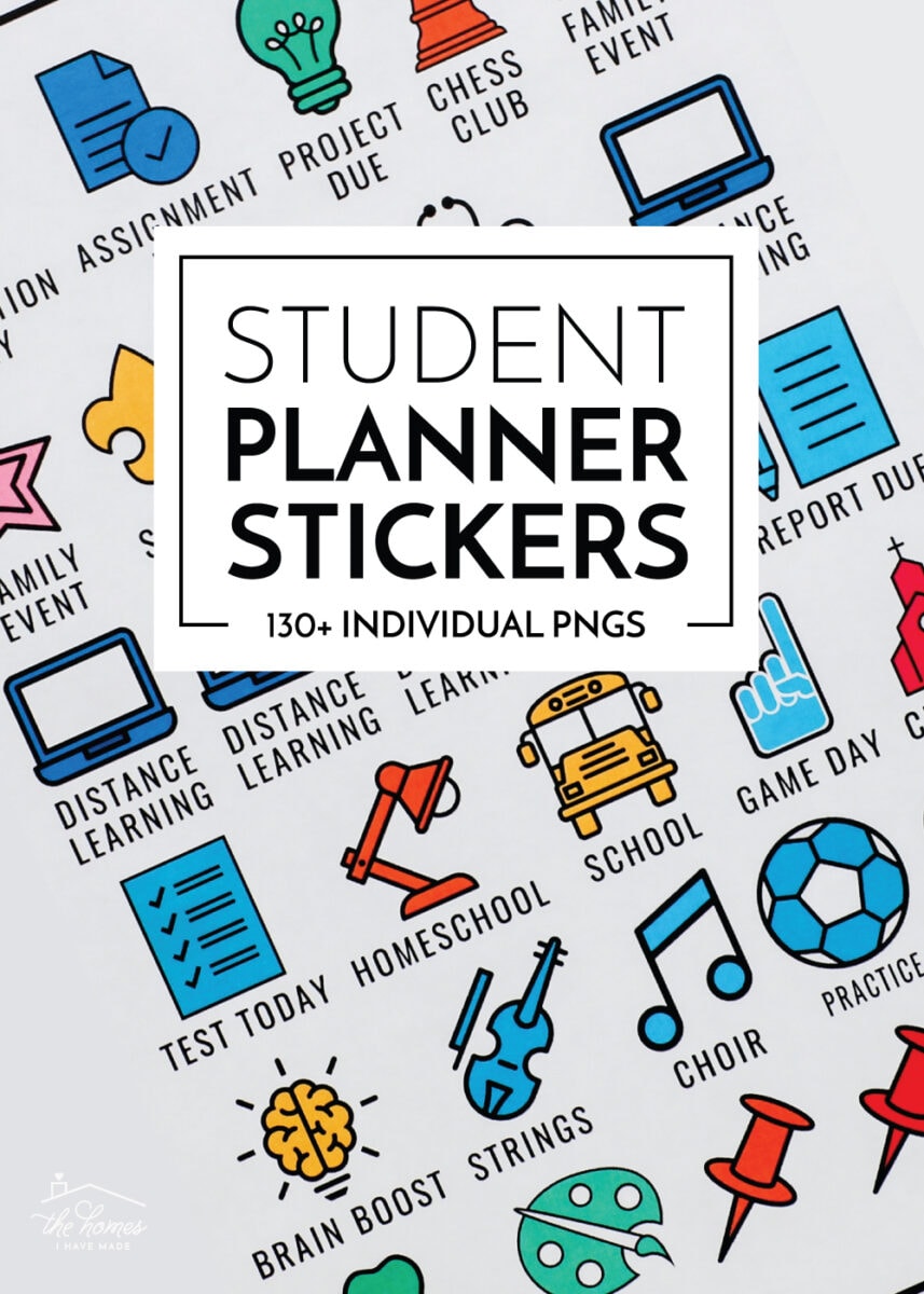 Student Planner Stickers (And Clever Ideas for Using Them!) - The Homes ...