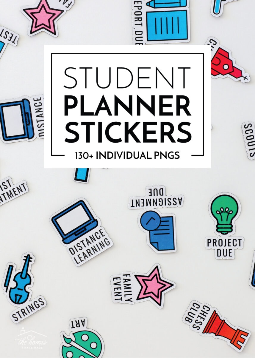 Student Planner Stickers (And Clever Ideas for Using Them!) - The Homes ...