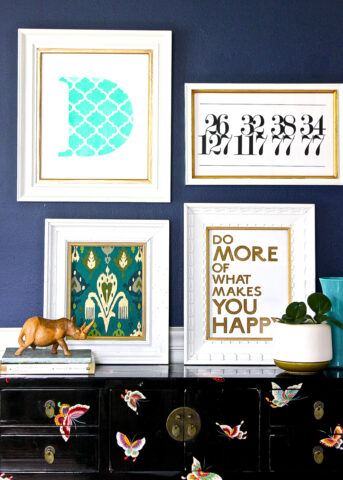 How to Frame Wallpaper as Art - The Homes I Have Made