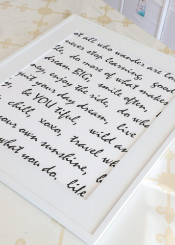 How to Frame Wallpaper as Art - The Homes I Have Made