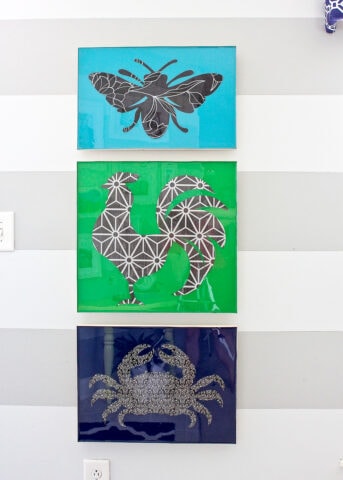 How to Frame Wallpaper as Art - The Homes I Have Made