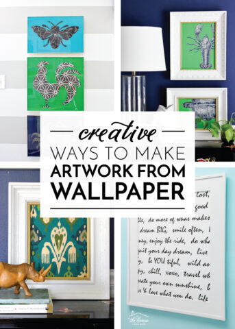 How to Frame Wallpaper as Art - The Homes I Have Made
