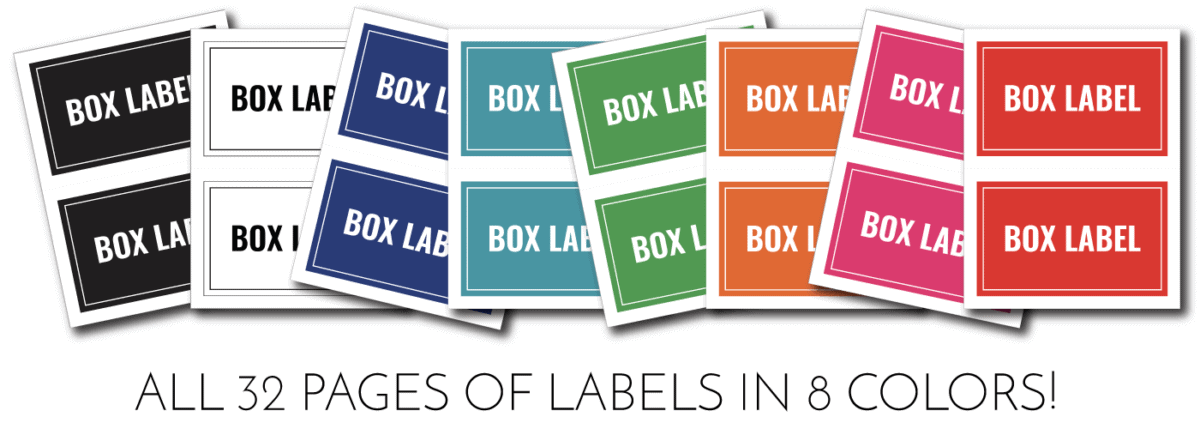 Printable Labels In EVERY Size! - The Homes I Have Made