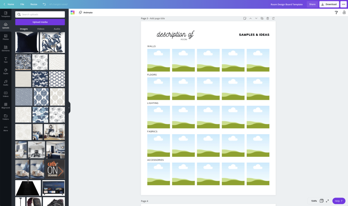 How To Make Design Boards on Canva (with Video & FREE Templates!) - The ...