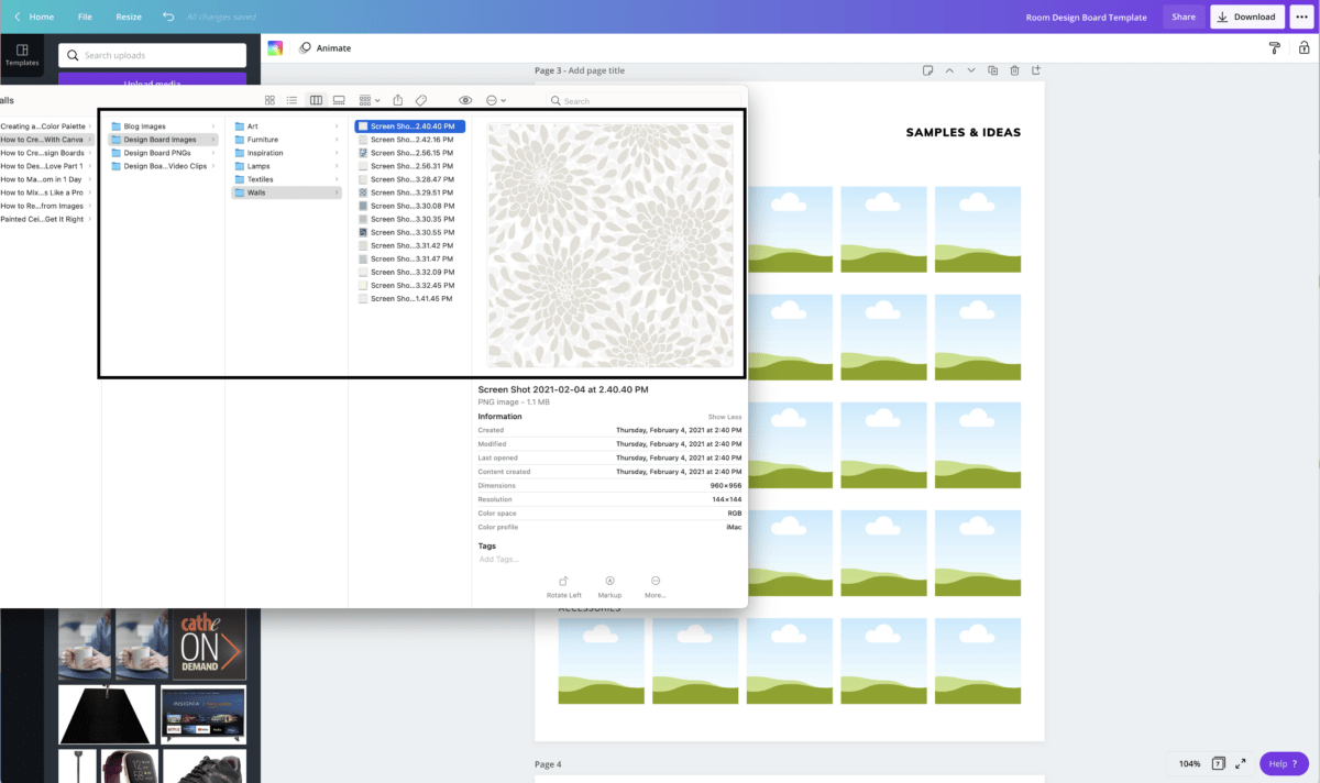 How To Make Design Boards on Canva (with Video & FREE Templates!) - The ...