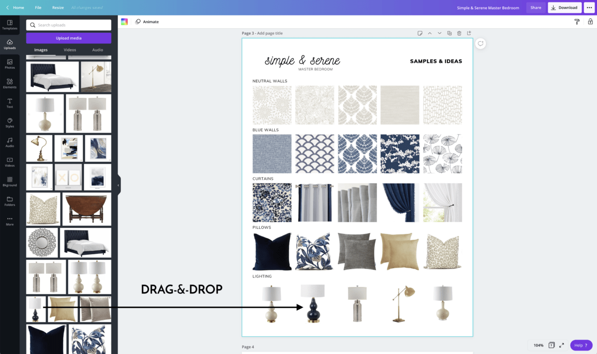 How To Make Design Boards on Canva (with Video & FREE Templates!) - The ...
