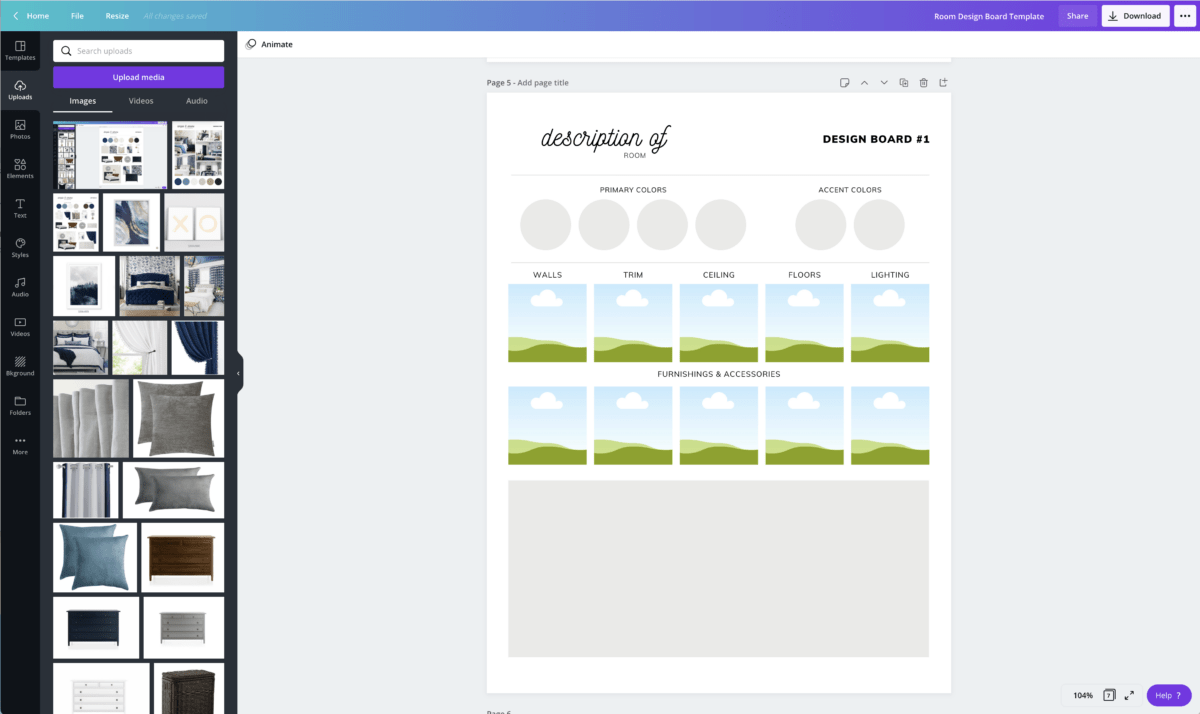 How To Make Design Boards on Canva (with Video & FREE Templates!) - The ...