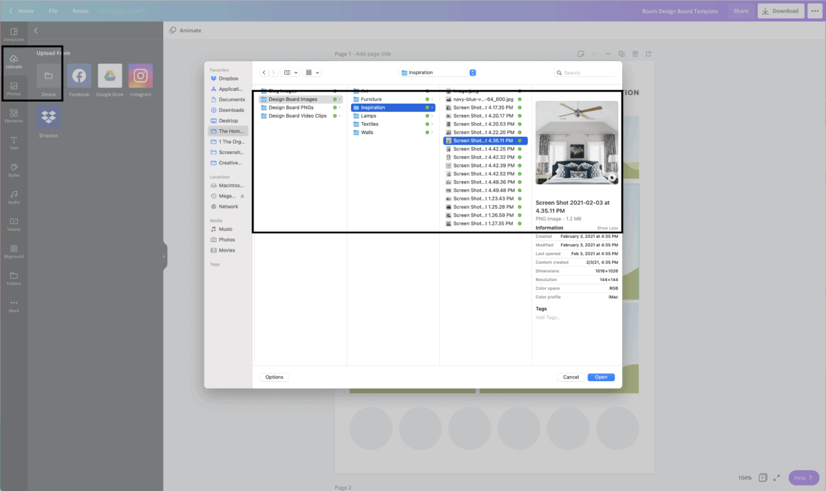 How To Make Design Boards on Canva (with Video & FREE Templates!) - The ...