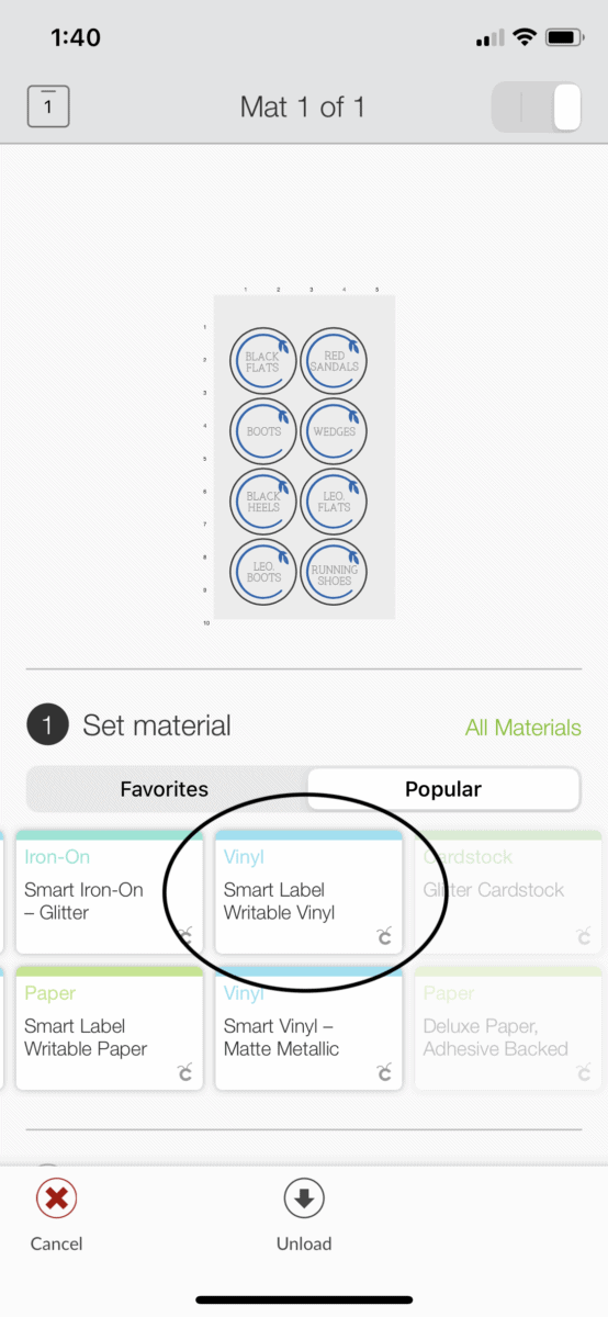 How to Use Smart Materials to Make Labels with Cricut Joy