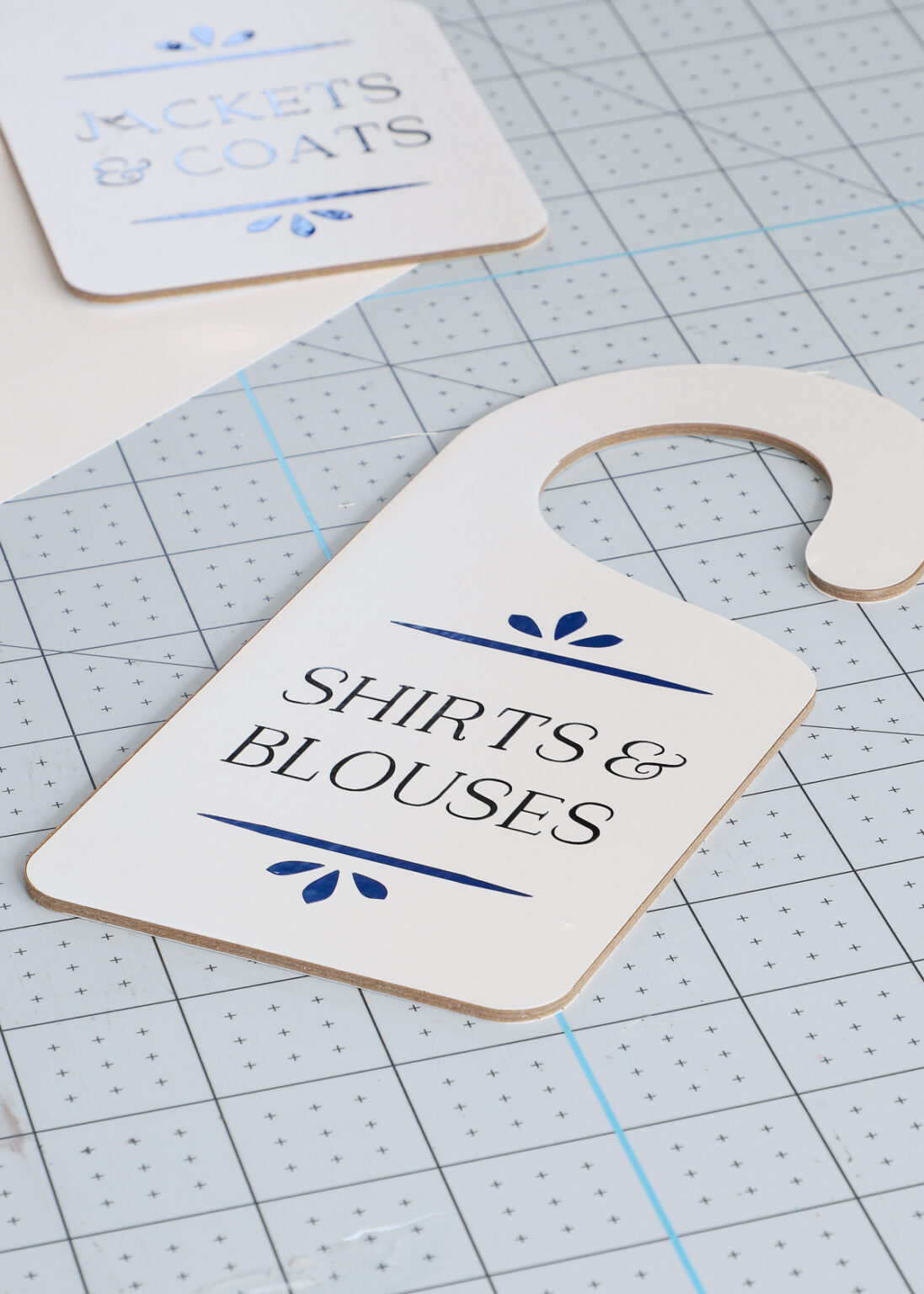 DIY Hanging Closet Dividers with a Cricut Maker - The Homes I Have Made