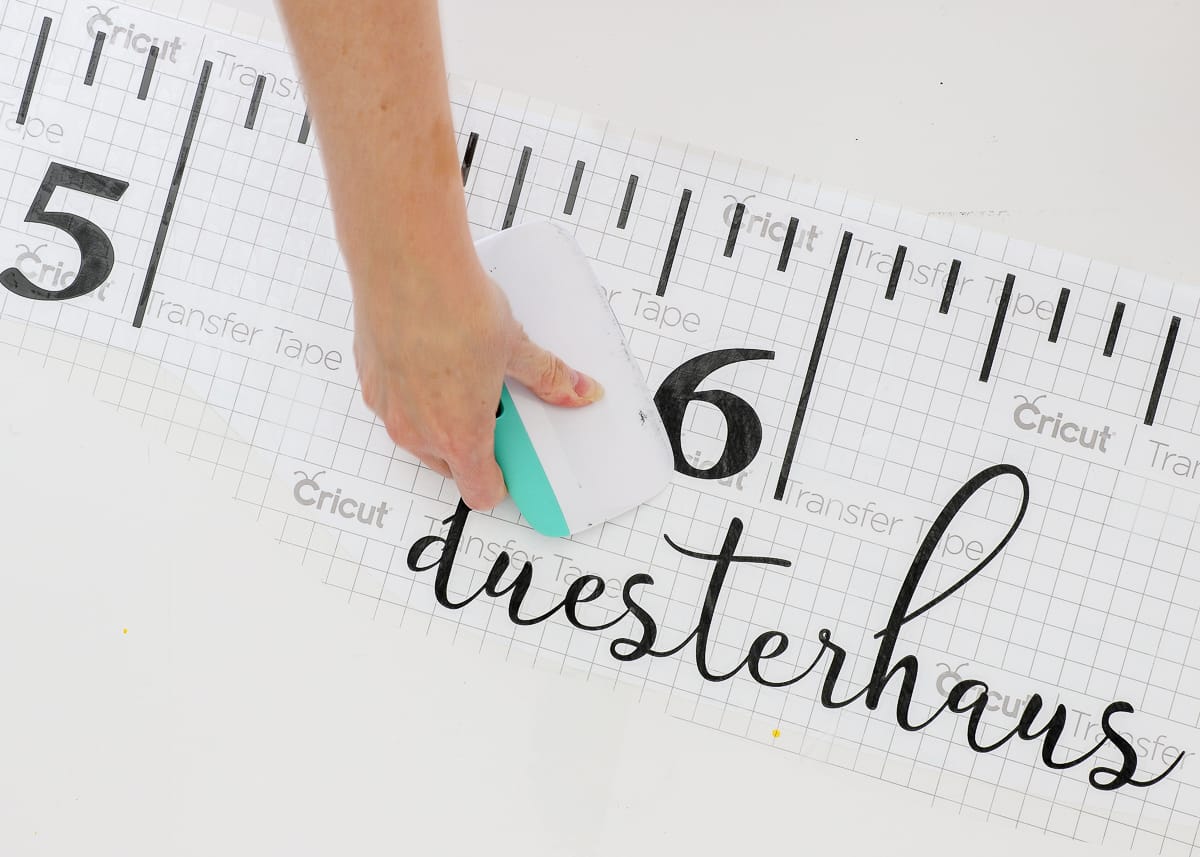 DIY Wall Ruler (with Smart Vinyl & Cricut Maker 3) - The Homes I Have Made