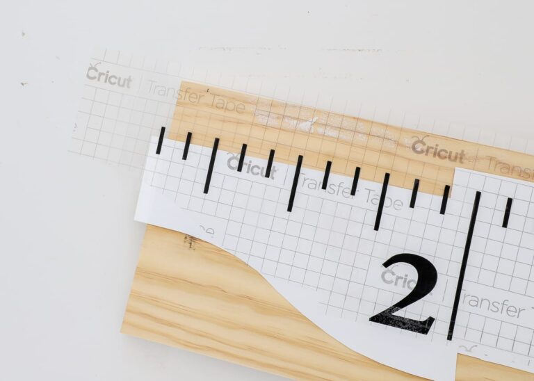 DIY Wall Ruler (with Smart Vinyl & Cricut Maker 3) - The Homes I Have Made