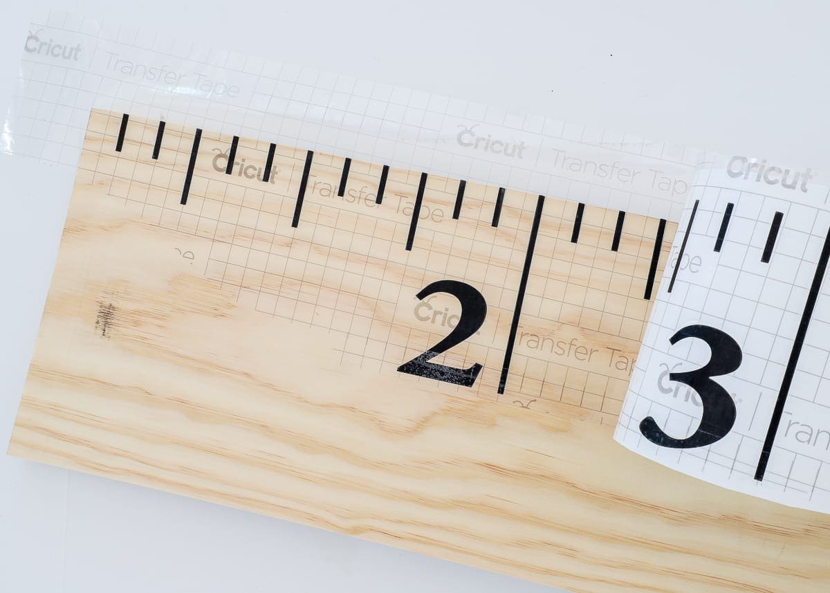 DIY Wall Ruler (with Smart Vinyl & Cricut Maker 3) - The Homes I Have Made