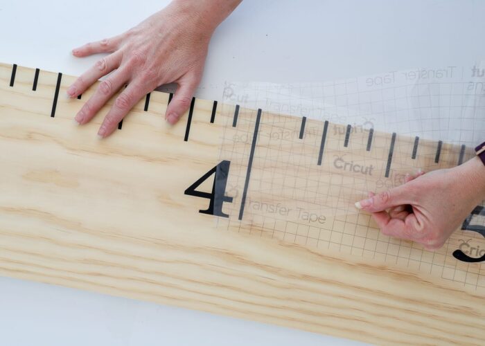 DIY Wall Ruler (with Smart Vinyl & Cricut Maker 3) - The Homes I Have Made