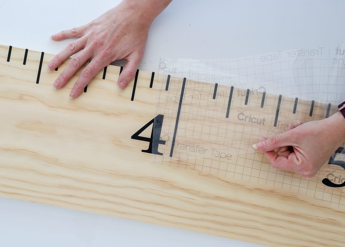 DIY Wall Ruler (with Smart Vinyl & Cricut Maker 3) - The Homes I Have Made