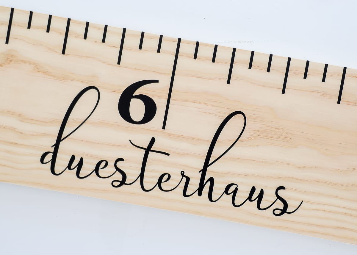 DIY Wall Ruler (with Smart Vinyl & Cricut Maker 3) - The Homes I Have Made