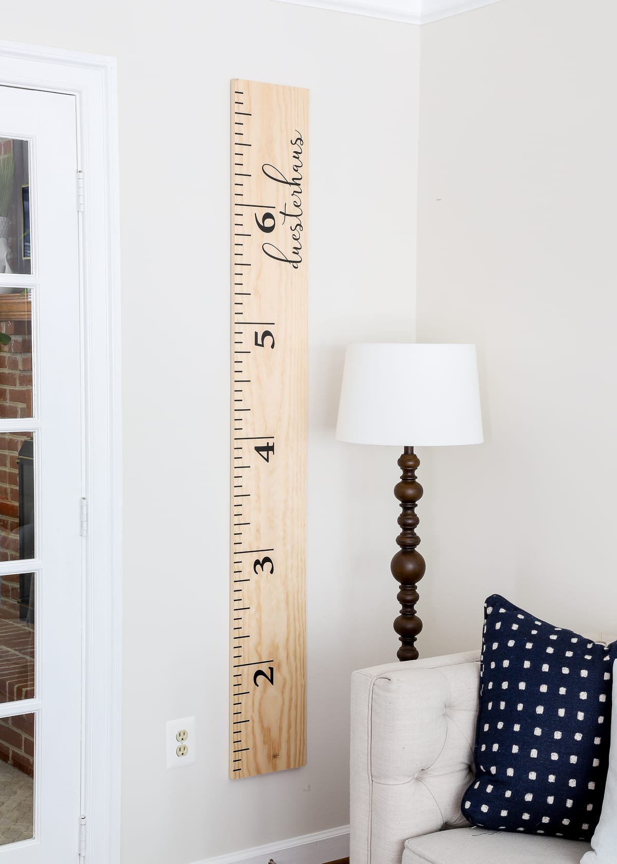 DIY Wall Ruler (with Smart Vinyl & Cricut Maker 3) - The Homes I Have Made