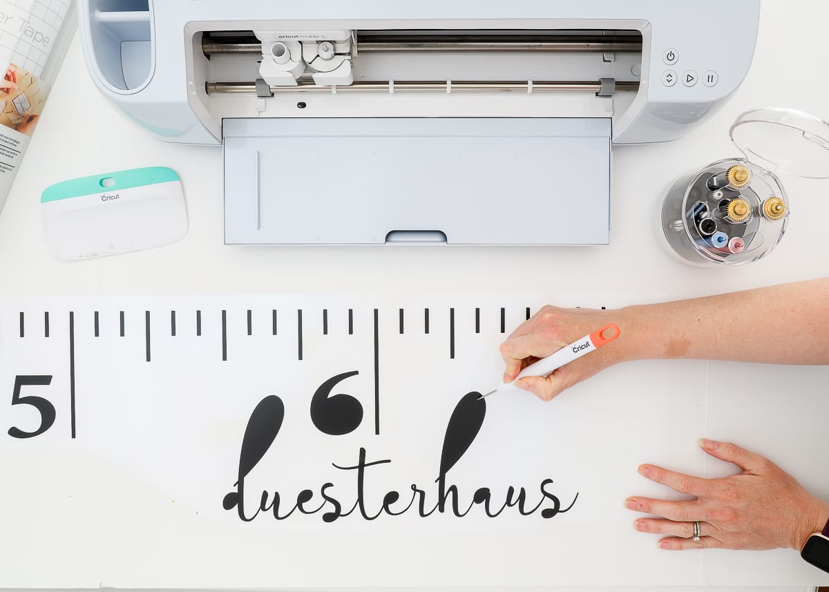 DIY Wall Ruler (with Smart Vinyl & Cricut Maker 3) - The Homes I Have Made
