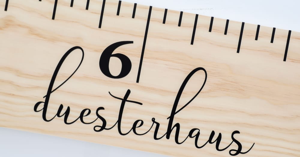 DIY Wall Ruler (with Smart Vinyl & Cricut Maker 3) - The Homes I Have Made