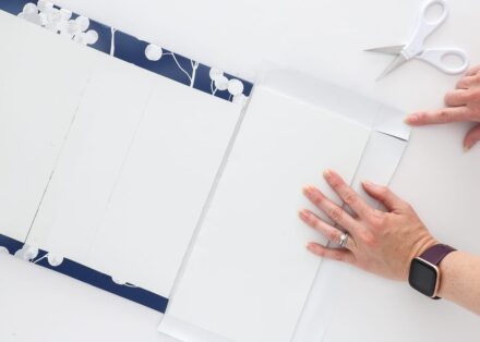 How to Make a Window Valance with Foam Board & Wallpaper