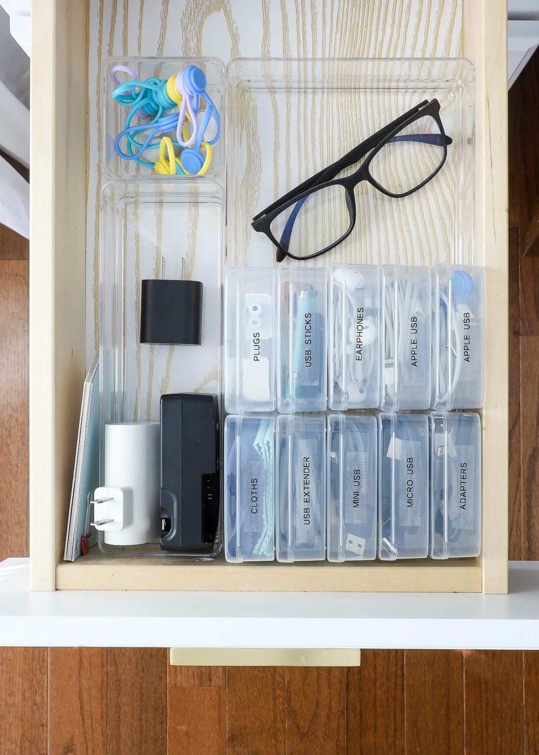 3 Ways to Organize Cords in a Drawer - The Homes I Have Made