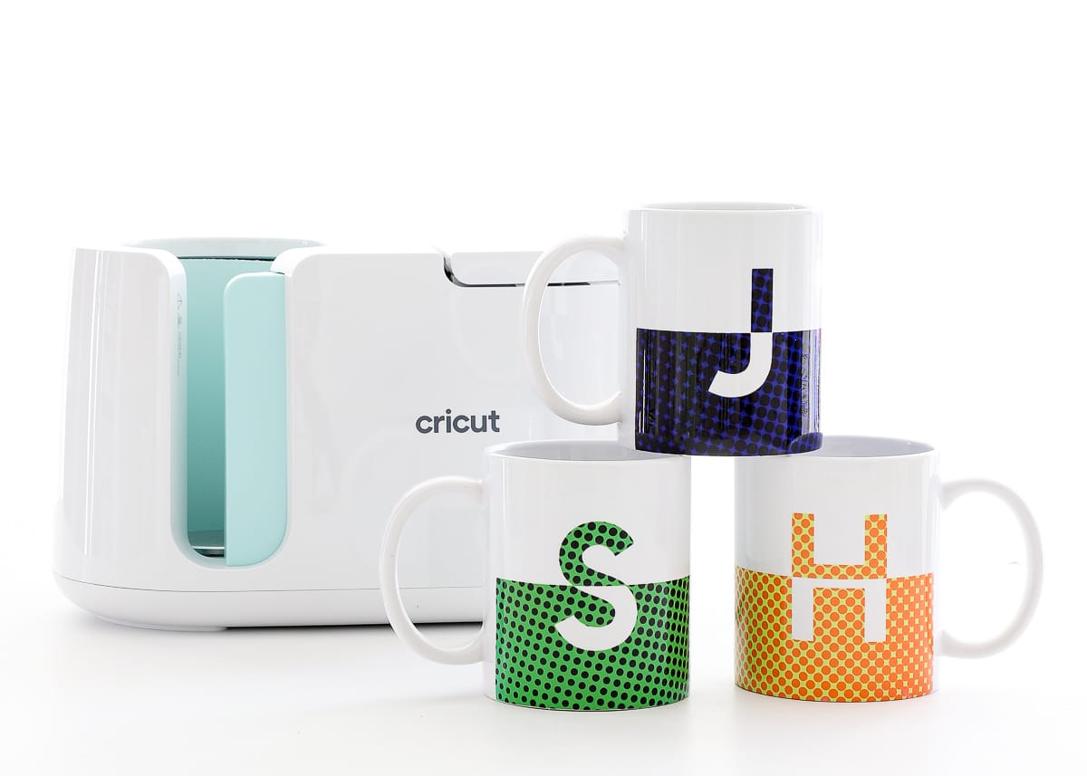 DIY Split Monogram Mugs with Cricut Mug Press