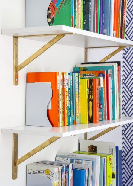 How to Install a Floating Bookcase (To Save On Floor Space!)