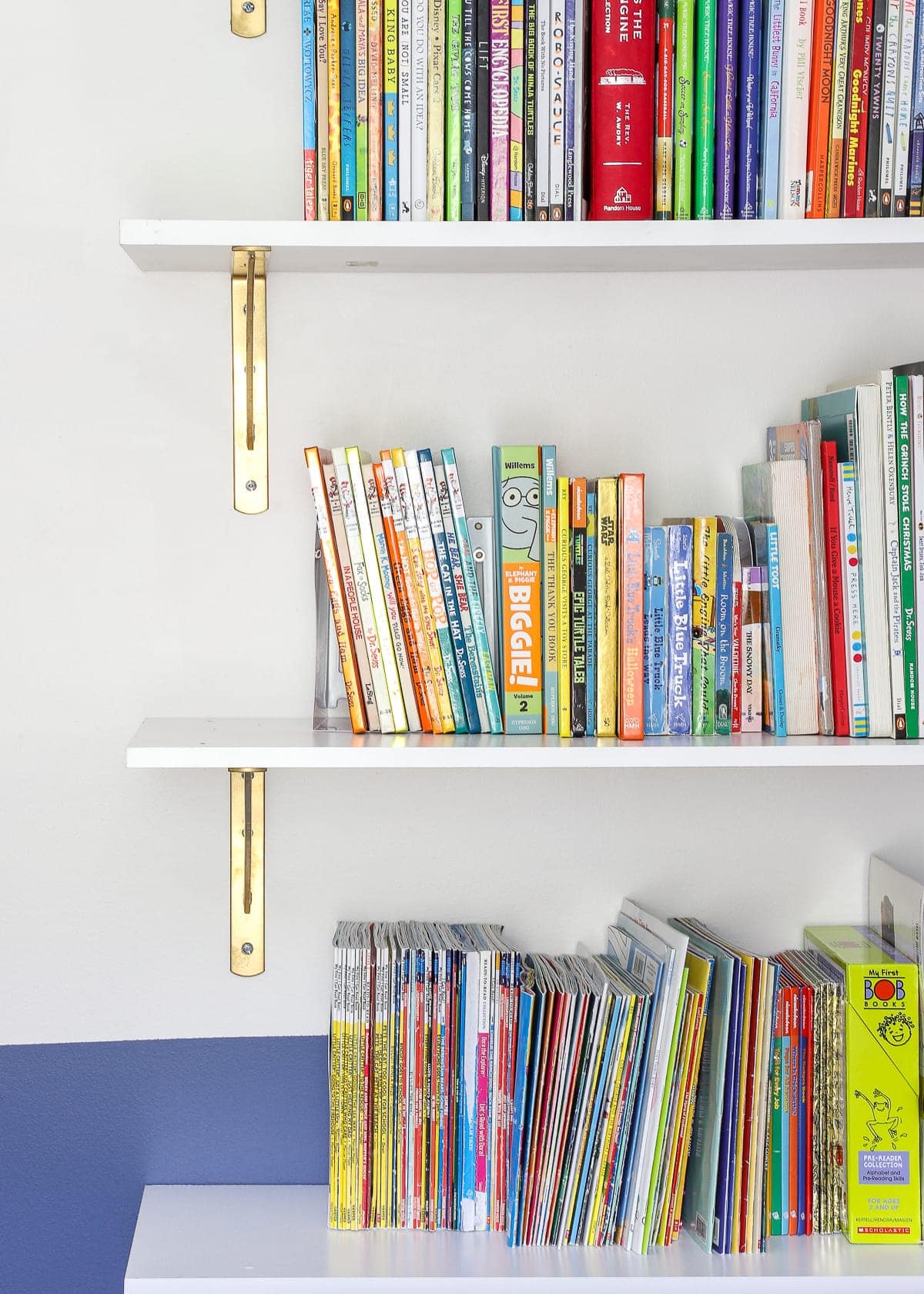How to Install a Floating Bookcase (To Save On Floor Space!)
