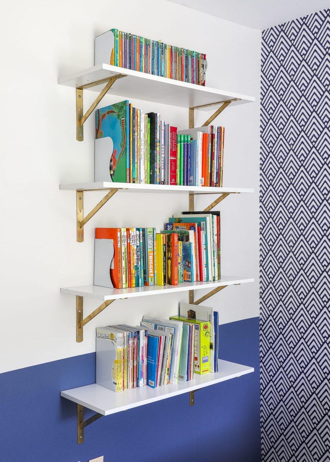 How to Install a Floating Bookcase (To Save On Floor Space!)