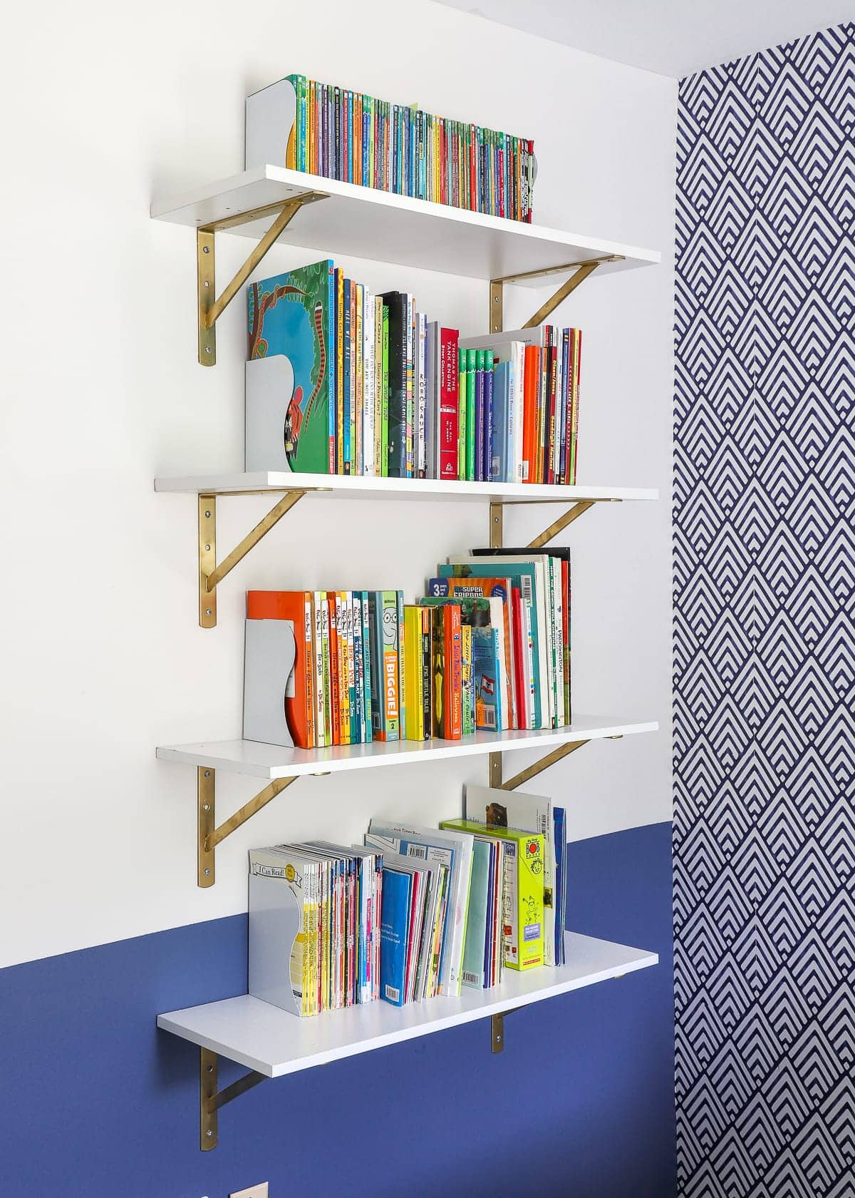 How to Install a Floating Bookcase (To Save On Floor Space!)